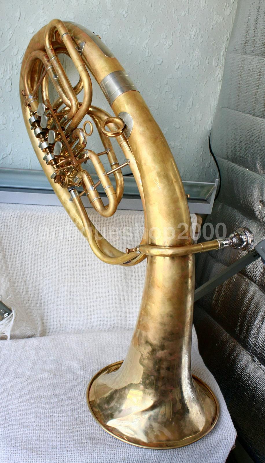 Antique Vintage Tuba AMATI Kraslice Collectible Brass Musical ...