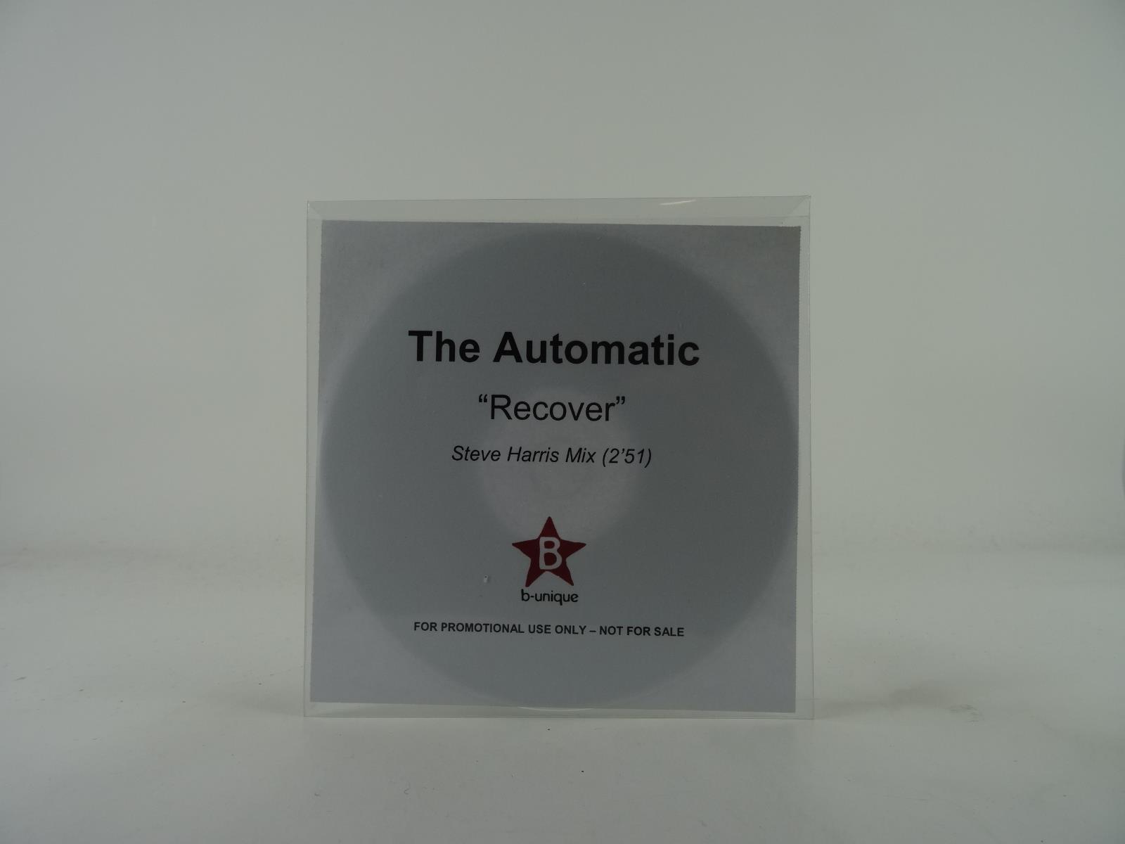 THE AUTOMATIC RECOVER (A50) 1 Track Promo CD Single also White Sleeve B ...