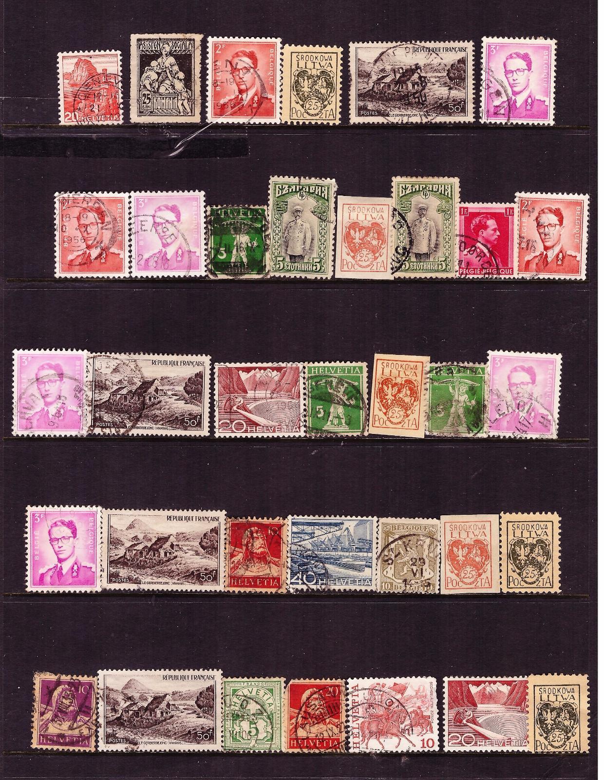 Europe Stamps Collection some Early from Old Albums. 694 High value ...