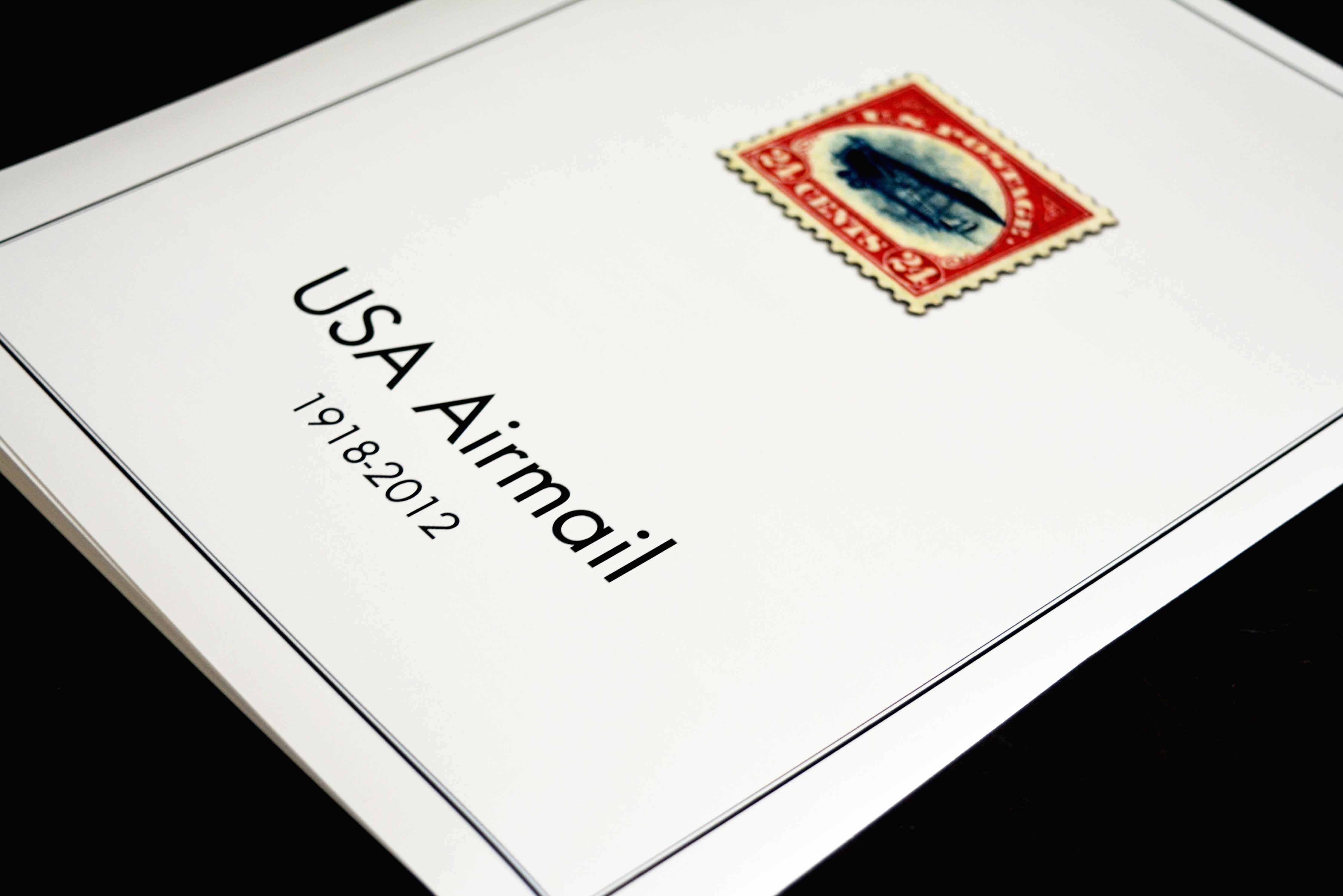 COLOR PRINTED U.S.A. AIRMAIL 1918-2012 STAMP ALBUM PAGES (17 ...