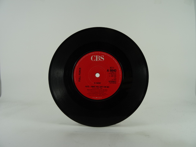 FULL FORCE ALICE I WANT YOU JUST FOR ME! 35/2 (35) 2 Track 7" Single ...