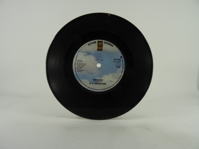 B.A.ROBERTSON BANG BANG (43) 2 Track 7" Single including Plain Paper ...