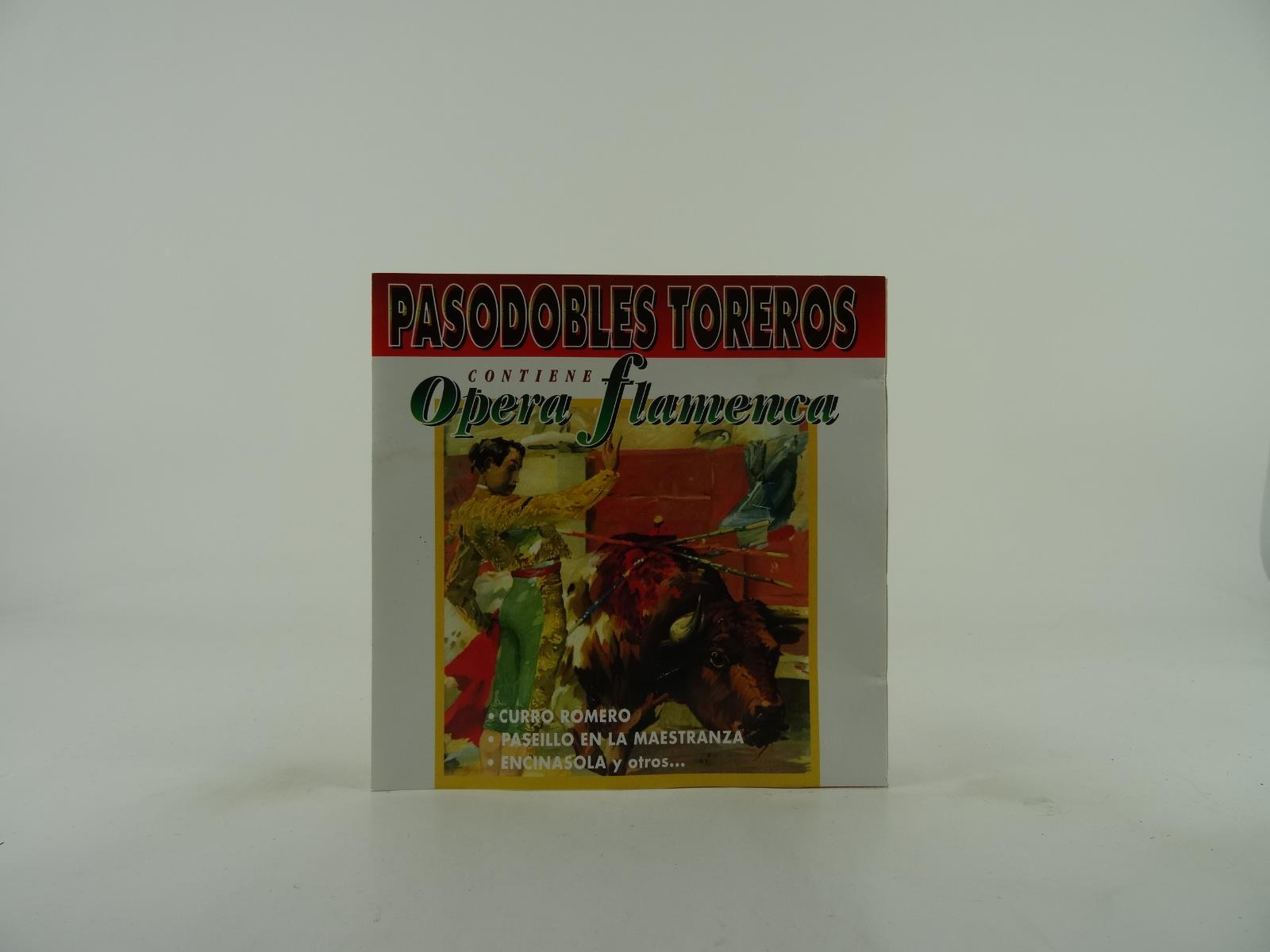 VARIOUS ARTISTS PASODOBLES TOREROS OPERA FLAMENCA (242) 9 Track CD ...