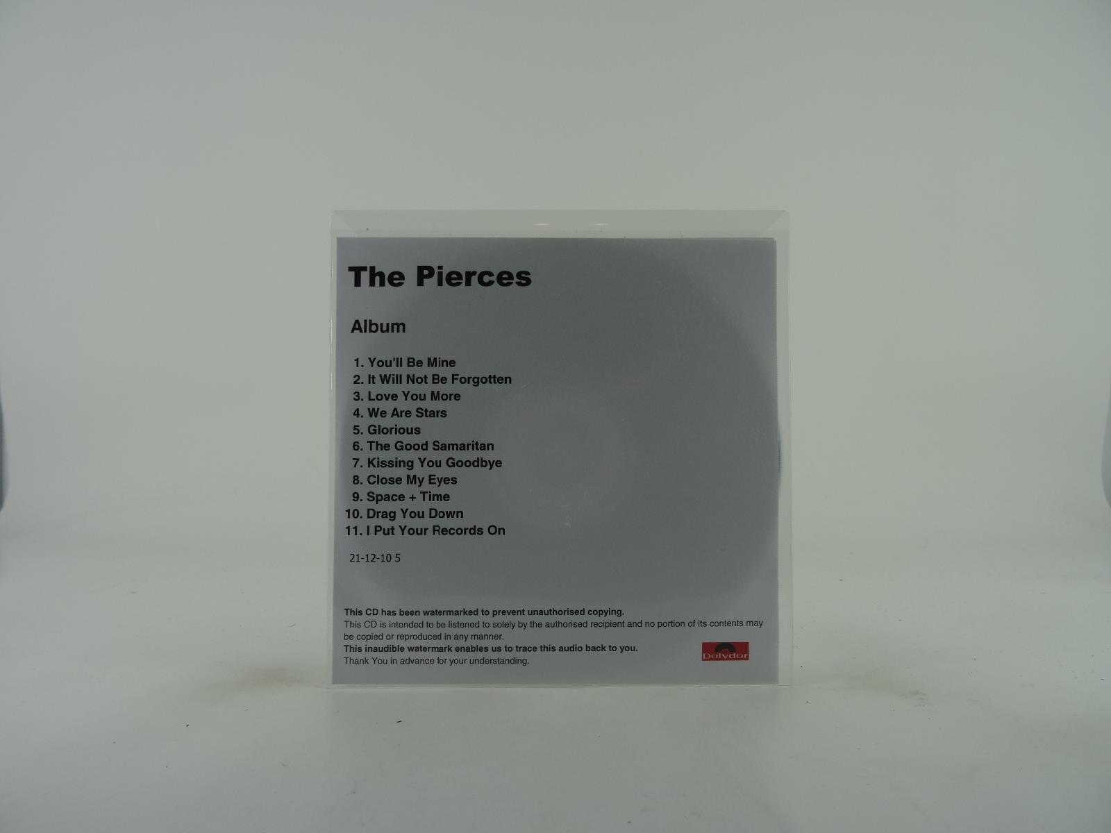 THE PIERCES THE PIERCES (249) 11 Track Promo CD Album also White Sleeve ...