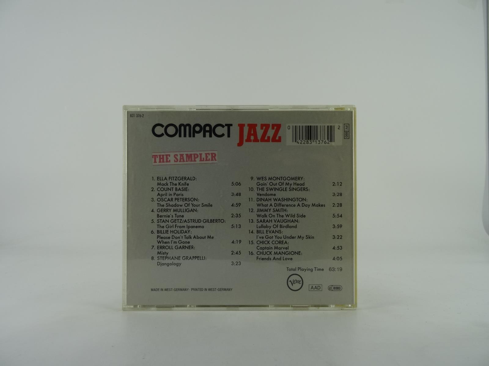 VARIOUS ARTISTS COMPACT JAZZ THE SAMPLER (266) 16 Track CD Album also ...